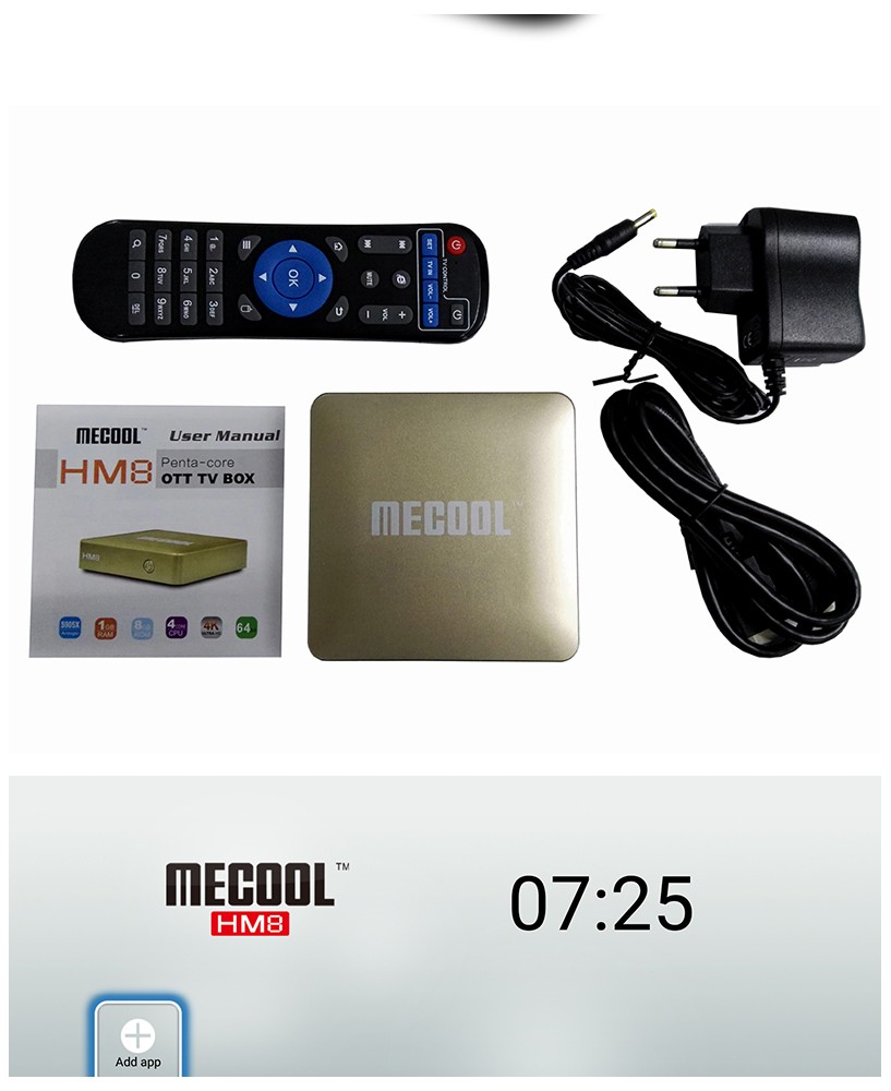 TV Box Mecool HM8 Smart tv android Marshmallow S905X reproductor ...