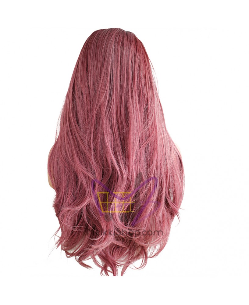 Peluca Lace Front Indetectable Oncológica de Alta Calidad Rosa Raya de ...
